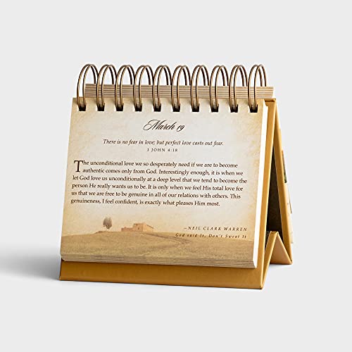 DaySpring Flip Calendar - God's Promises Day by Day - 77872 , Brown