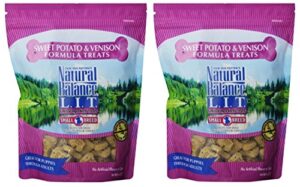 natural balance l.i.t. sweet potato and venison formula dog treats, small breed, 16-ounce (2 packs 8-ounce each)