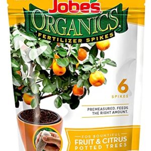 Jobe's, 04226 Fertilizer Spikes, Fruit and Citrus, 6 Count, Slow Release, Apple, Orange, Lemon, Trees