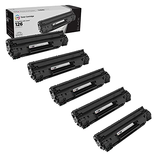 LD Products Compatible Toner Cartridge Replacement for Canon 126 CRG-126 3483B001 (Black, 5-Pack) Compatible with ImageClass LBP6200d & LBP6230dw