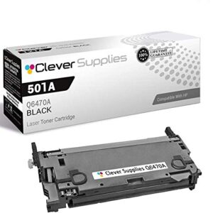 CS Compatible Toner Cartridge Replacement for HP CP3505DN Q6470A Black HP 501A Color Laserjet 3600 3600N 3600DN 3800 3800N 3800DN 3800DTN CP3505 CP3505N CP3505DN CP3505X