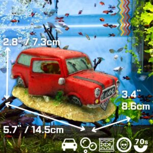 CORISRX BEST OF YOUR LIFESTYLE Car Bubbles 5.7x3.4x2.8 Aquarium Ornament Decoration - Fish Tank Air Stone