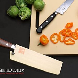 Yoshihiro Natural Magnolia Wood Saya Cover Blade Protector for Nakiri (165mm) 6.5in