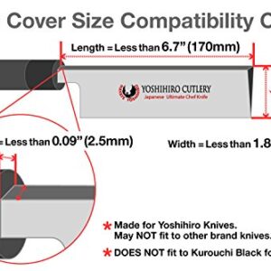 Yoshihiro Natural Magnolia Wood Saya Cover Blade Protector for Nakiri (165mm) 6.5in