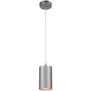 westinghouse lighting 6101200 phelps one-light indoor mini pendant, brushed nickel