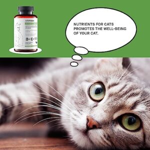 animaux – nutrients for Cats, All-Natural Cat Vitamins, Cat Essentials to Strengthen The Immune System & Natural Cell Protection, Healthy Skin & Shiny Coat, 120 Chewable Tablets, 120 Days Supply