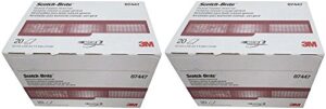 3m 07447 scotch-brite maroon general purpose hand pad 40 pack (2 boxes)