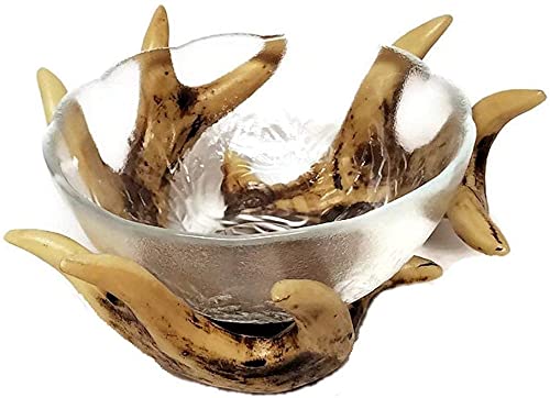 Antler Bowl with Glass Bowl