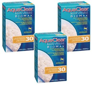 fluval aquaclear 30-gallon biomax (3 pack)