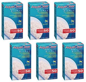 (6 pack) aquaclear 50-gallon biomax