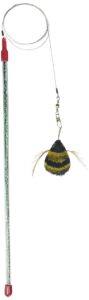 gocat cat catcher da bee cat toy, handmade in the usa (1 bee)