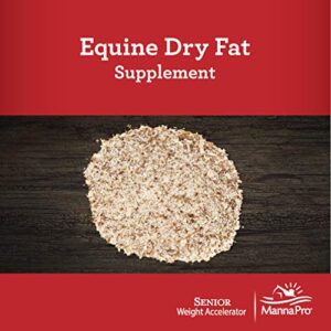 Manna Pro Weight Accelerator for Senior Horses | Made with Omega 3 Fatty Acids from Flaxseed | 8 Pounds