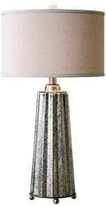 uttermost 26906-1 sullivan mercury glass table lamp, beige