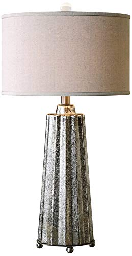 Uttermost 26906-1 Sullivan Mercury Glass Table Lamp, Beige