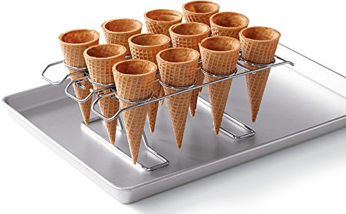 Wilton Cupcake Cones Baking Rack, 12-Cavity Ice Cream Cone Cupcakes Holder