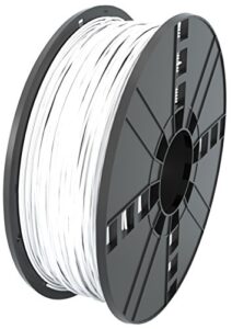 mg chemicals - pla17wh1 white pla 3d printer filament, 1.75 mm, 1 kg spool