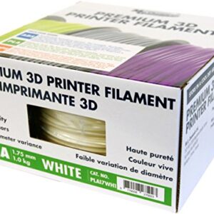 MG Chemicals - PLA17WH1 White PLA 3D Printer Filament, 1.75 mm, 1 kg Spool