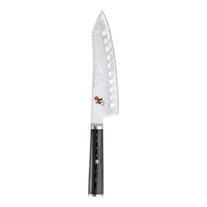 miyabi kaizen hollow edge rocking santoku knife, 7-inch, multi