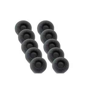 jabra spare foam headset ear cushions, 10 pk, blueparrott b250-xt, b250-xt+, b250-xts, plantronics, jabra, vxi - cs540, savi w440, w740, supraplus hw251, hw261, jabra 2000, 2300, 14101-38