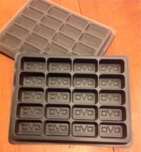 dvg: deep dish bookcase game counter trays, qty five