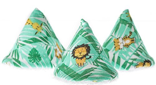 Beba Bean Pee pee Teepee Jungle Green Laundry Bag, white,green,multicolor