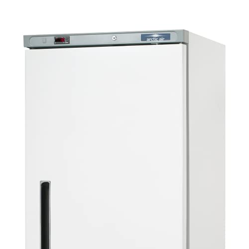 Arctic Air AWR25 White Single Solid Door Reach in Commercial Refrigerator - 25 cu. ft. Capacity, 115v