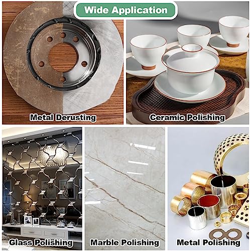 ATOPLEE Wool Polishing Wheel Disc,10pcs 98mm Dia Buffing Wheel for 4 Inch Angle Grinder,Wool Felt Polishing Wheel for Drill Buffer Attachment(Hole Diameter:16mm)