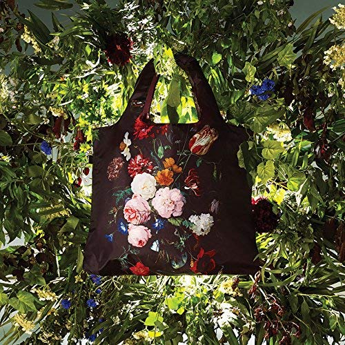 LOQI Museum Jan Davidsz de Heem's Still Life with Flowers in a Glass Vase Reusable Shopping Bag, Multicolored