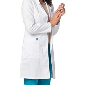 Adar Universal Stretch Lab Coat for Women - 36" Tab-Waist Lab Coat - 3304 - White - XL