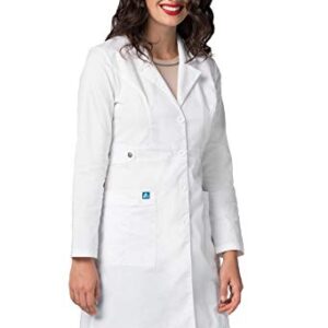 Adar Universal Stretch Lab Coat for Women - 36" Tab-Waist Lab Coat - 3304 - White - XL