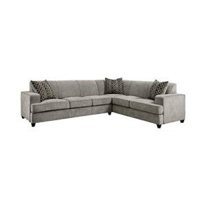 coaster home furnishings tess sectional sofa for corners grey, co-500727