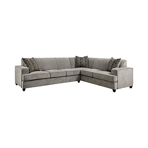 Coaster Home Furnishings Tess Sectional Sofa for Corners Grey, CO-500727