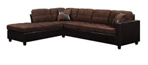 coaster home furnishings mallory reversible sectional chocolate