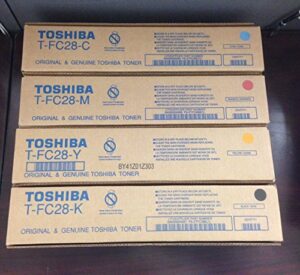 genuine toshiba t-fc28 cmyk full toner set -