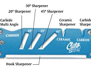 Camillus Cuda Knife; Shear; and Hook, Blue, (18097)