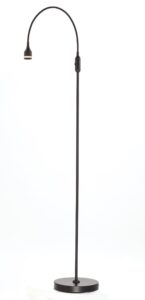 adesso 3219-01 prospect 45"-56" led floor lamp, black, smart outlet compatible