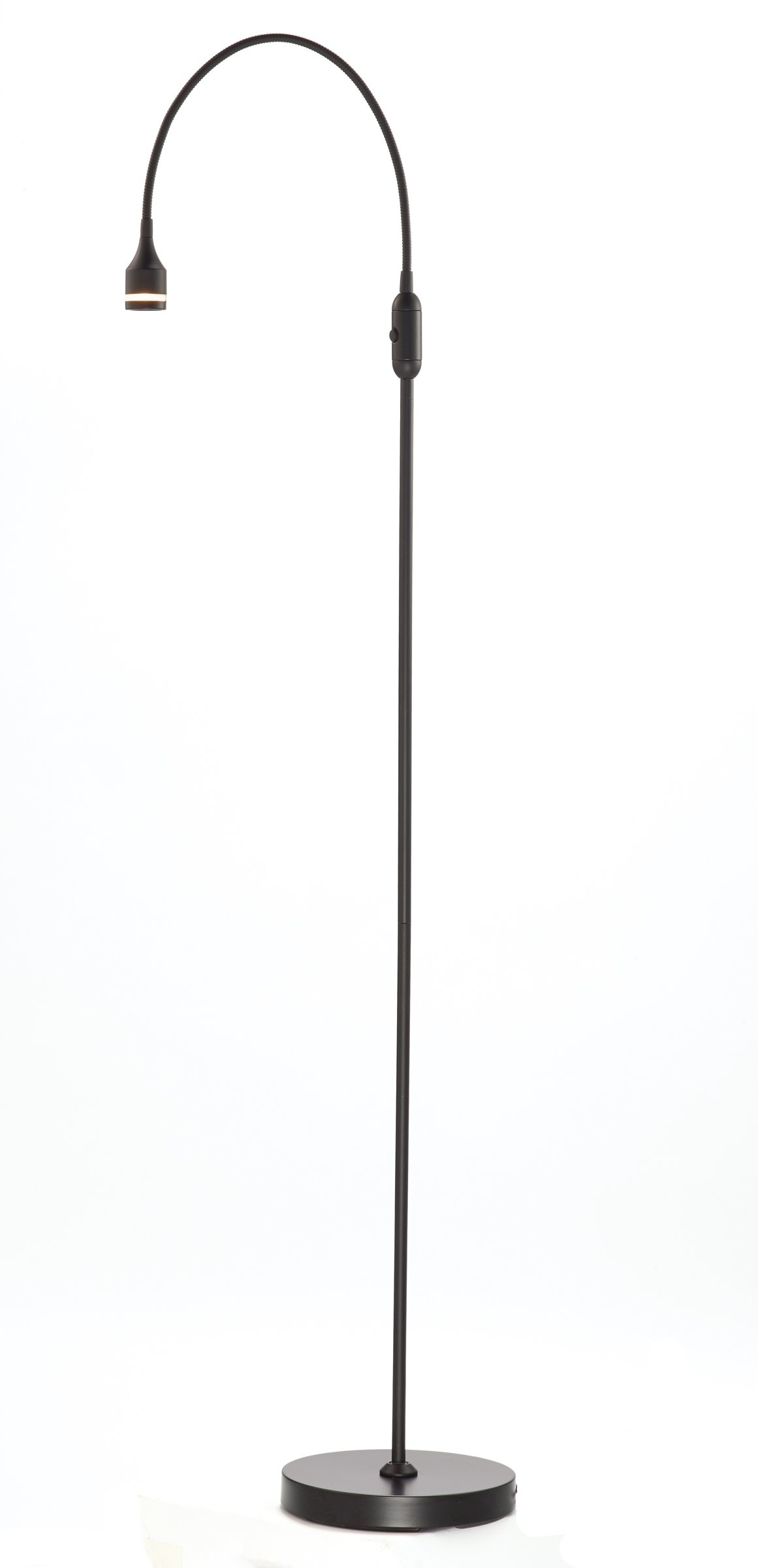 Adesso 3219-01 Prospect 45"-56" LED Floor Lamp, Black, Smart Outlet Compatible