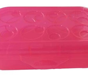 Sterilite Pink Transparent Pencil Case Box