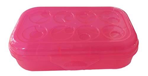 Sterilite Pink Transparent Pencil Case Box