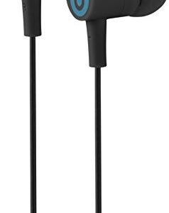 Uber in Ear Wired Earbuds, Comfortable Rubber Headphones, 3.5mm, High Sound Quality, Extra Earbud Tips, for Apple iPhone, iPad, iPod, Android Smartphones, Samsung Galaxy, Tablets & More, Black, 13124