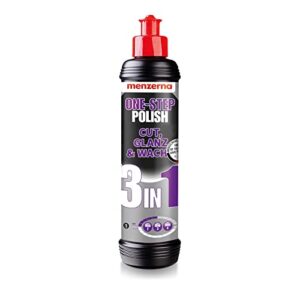 menzerna 3 in 1 one step polish - medium cut polish – high-gloss finish and seal in one (8 fl oz)