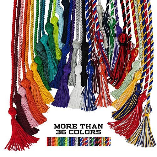 GraduationMall Graduation Honor Cords Rayon Braided 68" Gold