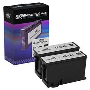 speedy inks compatible ink cartridge replacement for lexmark 14n1068 100xl high yield (black, 2-pack)