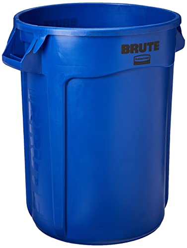 Rubbermaid Commercial Products FG263200BLUE-V Brute Container with Venting Channels, 32 gal, Blue