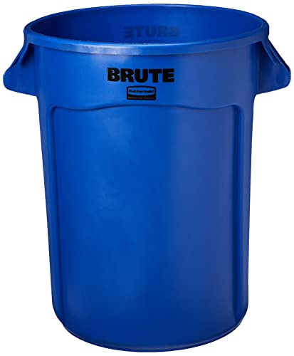 Rubbermaid Commercial Products FG263200BLUE-V Brute Container with Venting Channels, 32 gal, Blue