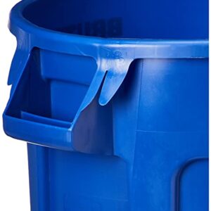 Rubbermaid Commercial Products FG263200BLUE-V Brute Container with Venting Channels, 32 gal, Blue