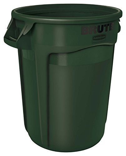 Rubbermaid Commercial BRUTE-Vented Container, 32 Gallon - Green