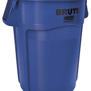 Rubbermaid Commercial FG264360BLUE BRUTE Heavy-Duty Round Waste/Utility Container, 44-gallon, Blue