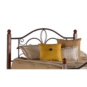 hillsdale furniture hillsdale milwaukee post without bed frame king headboard, textured black