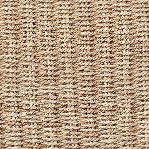 Household Essentials Rolling Seagrass Wicker Storage Seat